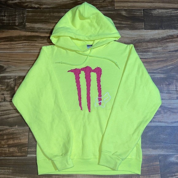 Jerzees | Shirts | Vintage Monster Energy Drink Fox Racing Lime Green ...
